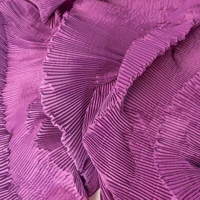 Плиссированная ткань полиэстер зеленая синяя 7 Fuchsia