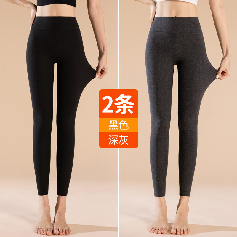 Теплые бархатные брюки для женщин, внутренняя одежда, новый стиль осень-зима 2025, большие размеры, высокая талия, бесшовные, длинные кальсоны для миниатюрных женщин