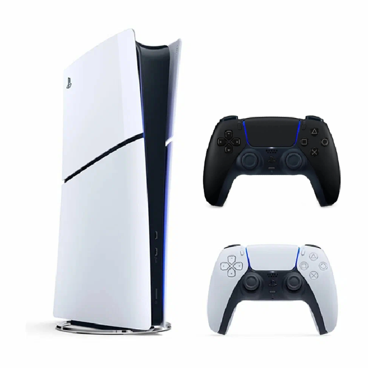 Игровая приставка Sony PlayStation 5 Slim, 1ТВ Digital Edition, PS5 Slim (+1 черный геймпад)