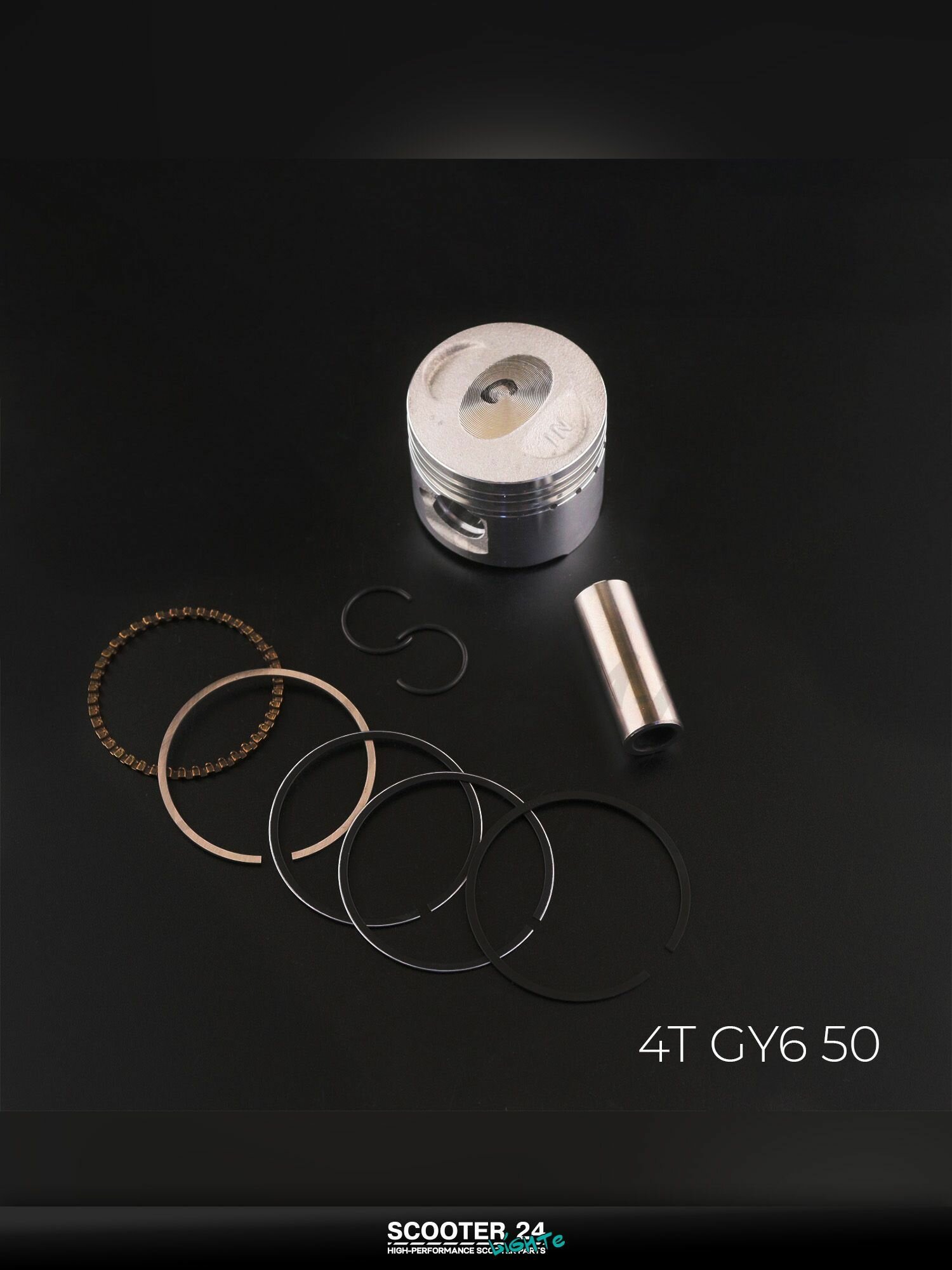 Поршень на китайский скутер 4Т GY6 с двигателем 50 . STD ( 39,00) "BEEZMOTO"