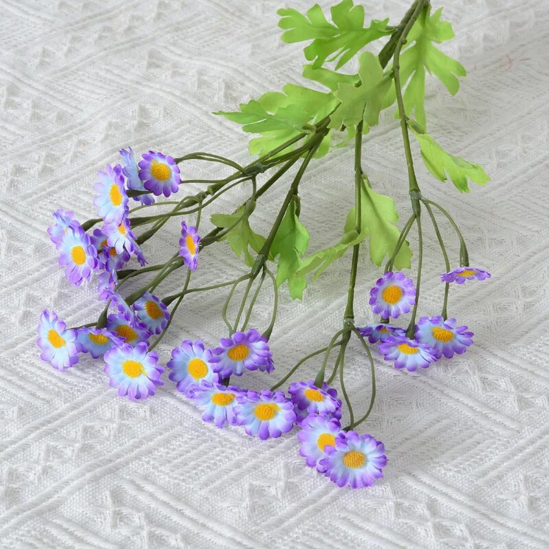 Букет Из 30 Искусственных Цветов Ромашки, Шелковые Пластиковые Растения Для Декора Дома, Свадьбы, Улицы, Для Рукоделия