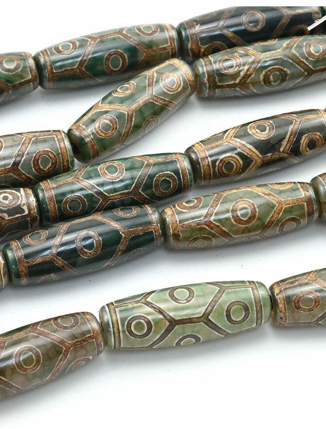 Бусина Дзи / Черепаха / Агат / 1 шт