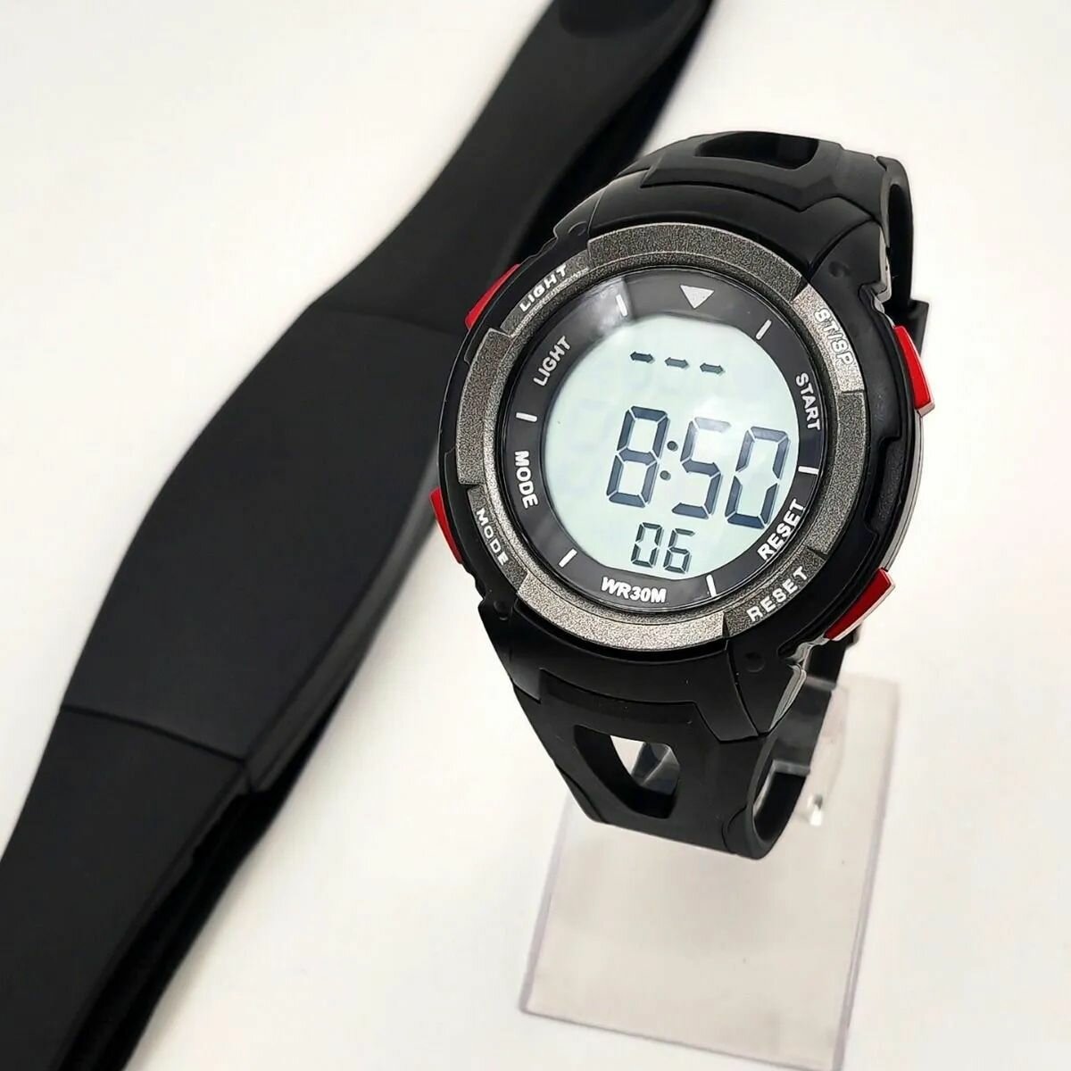 Кардиомонитор, черный, синий