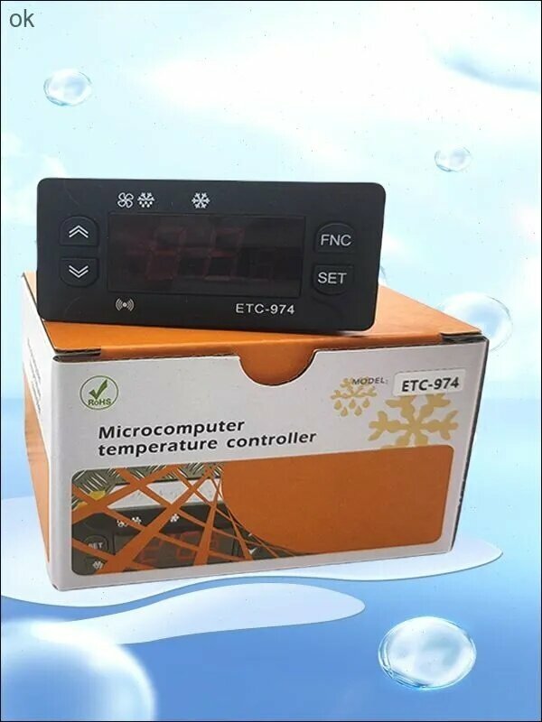 ТерморегуляторETC 230В, термостат, программируемый цифровой контроллер температуры с датчиком для инкубатора, брудера, аквариума, холодильника, погреба, универсальный