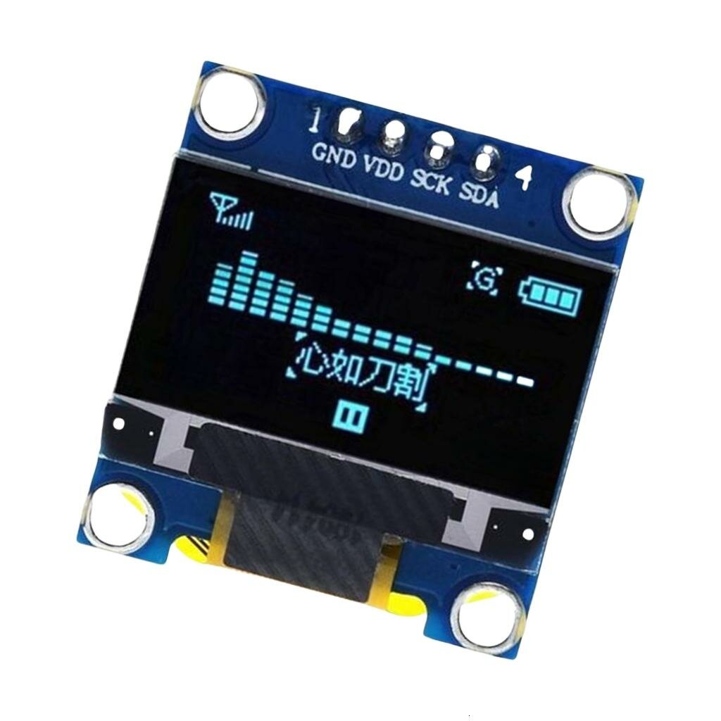 OLED-дисплей 0,96 дюйма, 128×64 пикселя, Синий