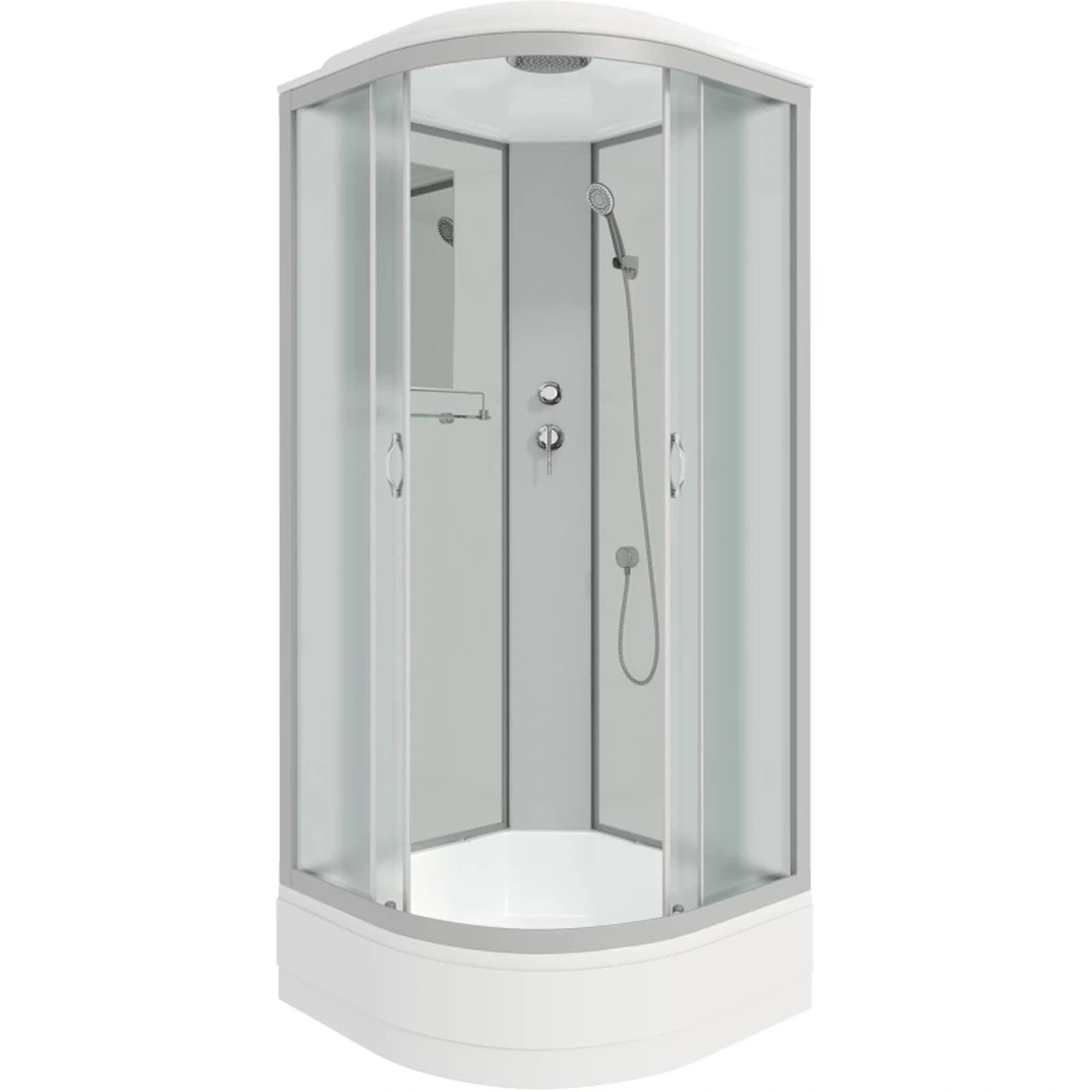 Душевая кабина Niagara NG-3301 90x90 стекло матовое задние стенки Белые