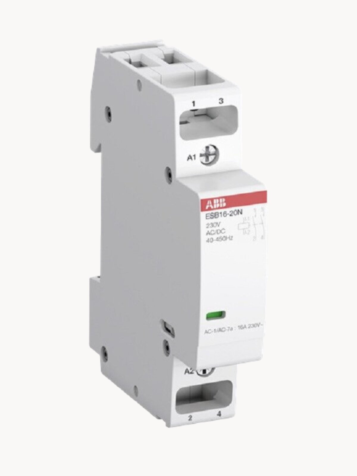 Модульный контактор ABB ESB16-20N-06 16А 220/230В AC/DC, 1SBE111111R0620