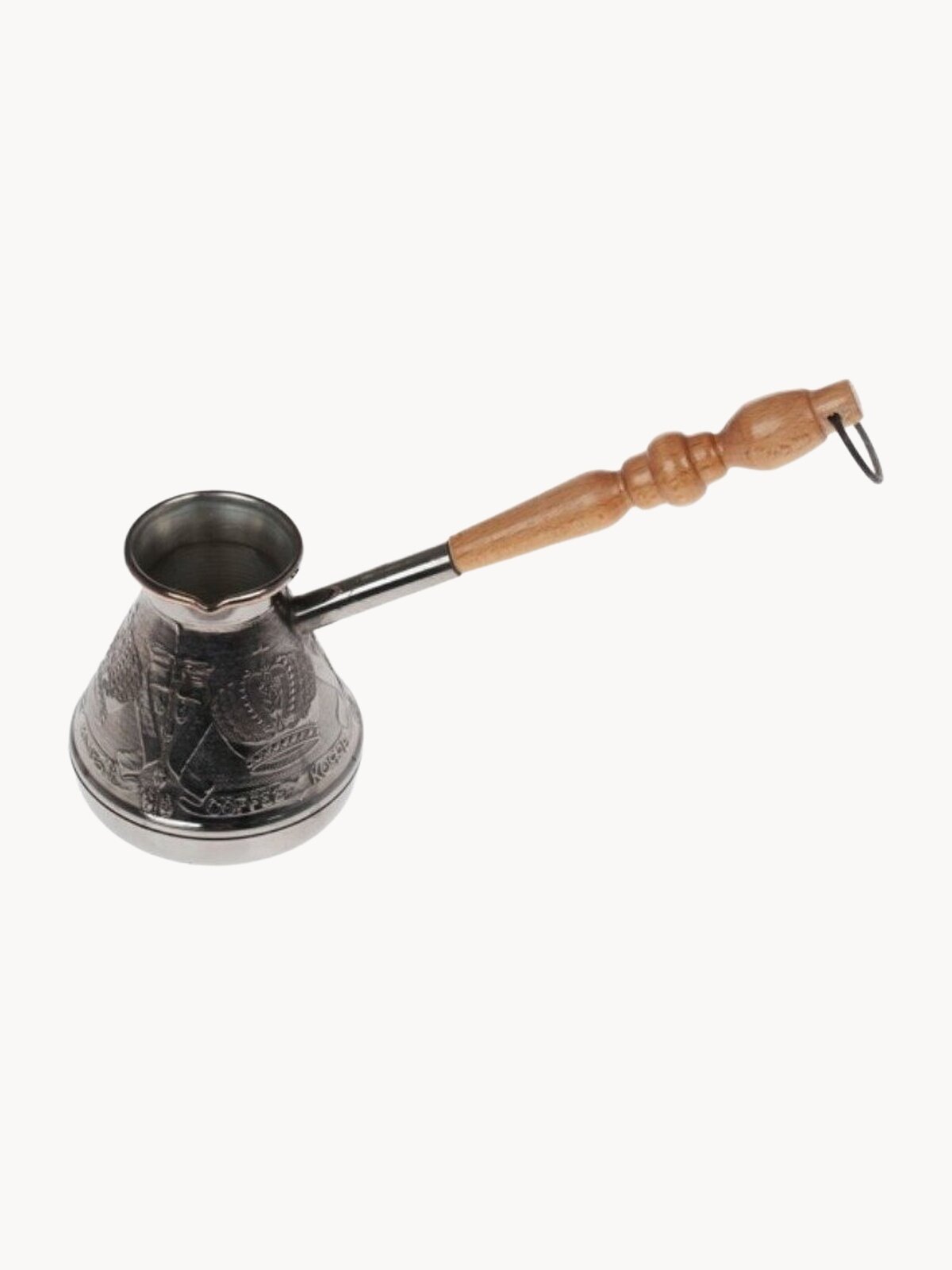 Кофеварка, турка медная, турка для кофе, серебристая, 0.2 л