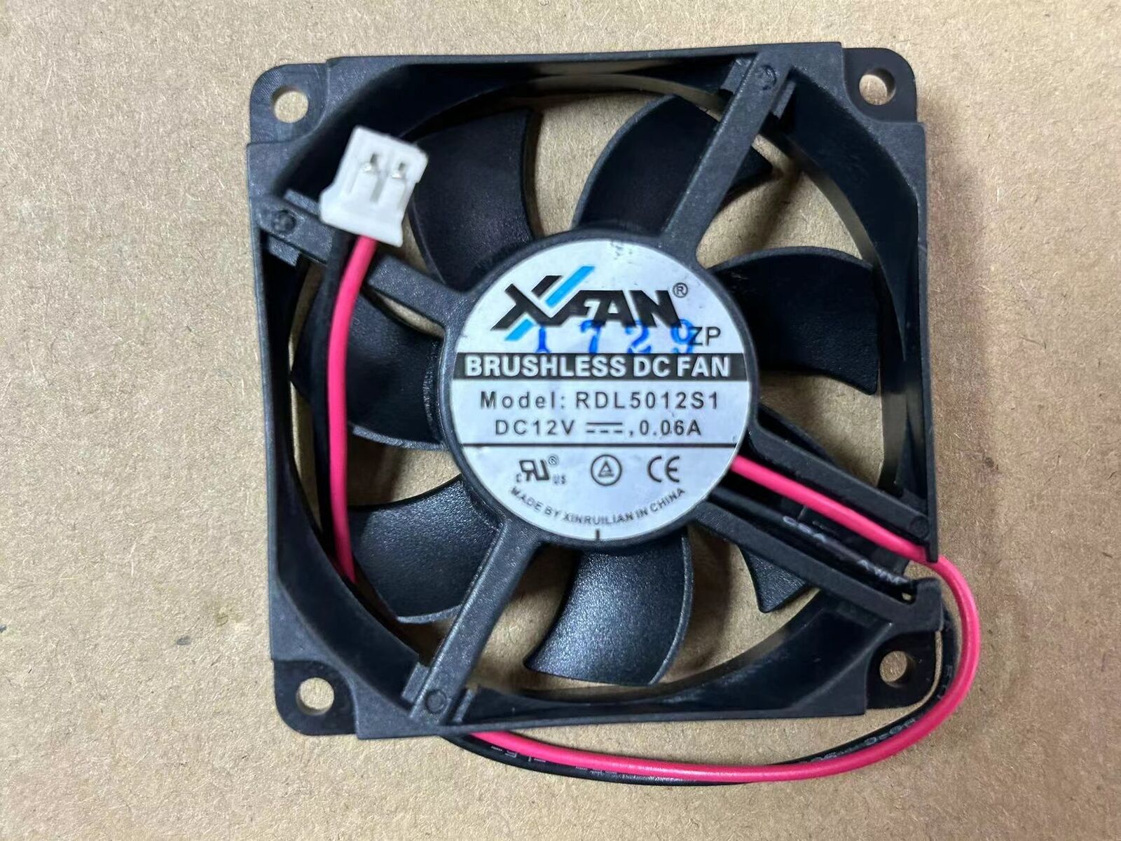 XFAN RDL5012S1 12V 0.06A 5CM 5012 2-проводной бесшумный вентилятор охлаждения -