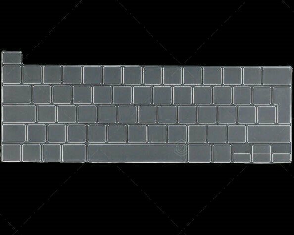 Защитная накладка на клавиатуру Apple Macbook Pro 13.3 2020 A2289 / A2251 / A2338 / Pro 16 2019 A2141 - прозрачная TPU