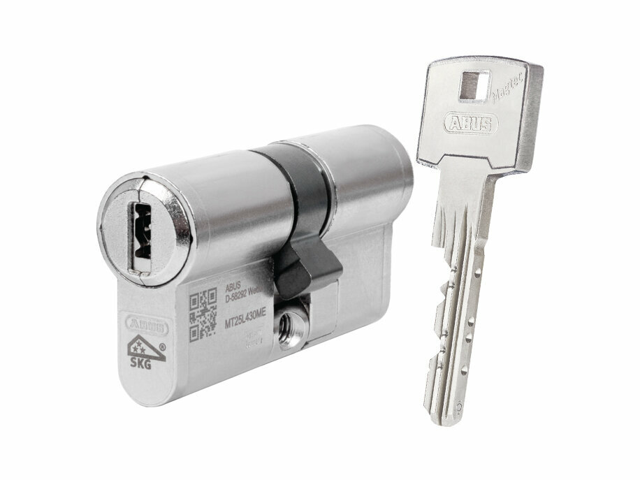 Цилиндр ABUS Magtec 2500 ME ключ-ключ 110мм (размер 55х55 мм) - Никель