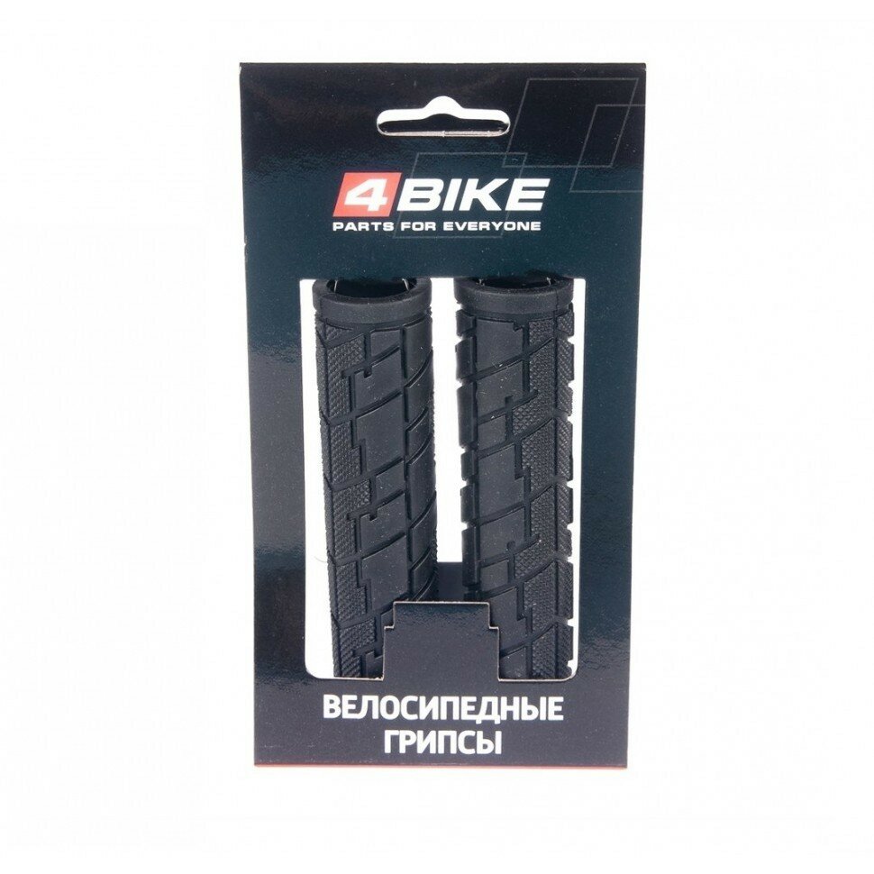 Грипсы 4BIKE 125мм с закрытым торцом двухкомпонентные