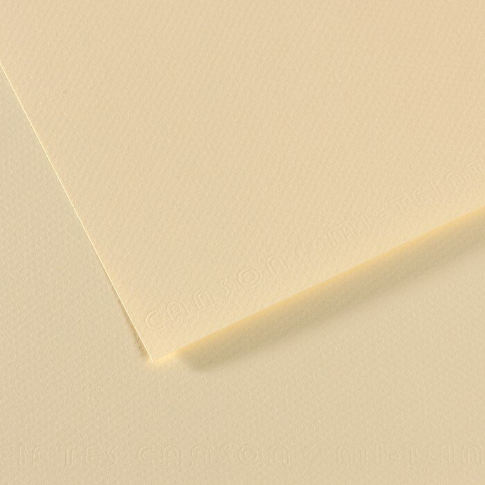 Canson Бумага для пастели Mi-Teintes 160г/м. кв 50*65см №101, бледно-желтый,10л sela25