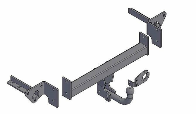 Фаркоп для Subaru Forester с 2008 по 2012 г. в. (без электрики) (паспорт и сертификат) Трейлер.8500