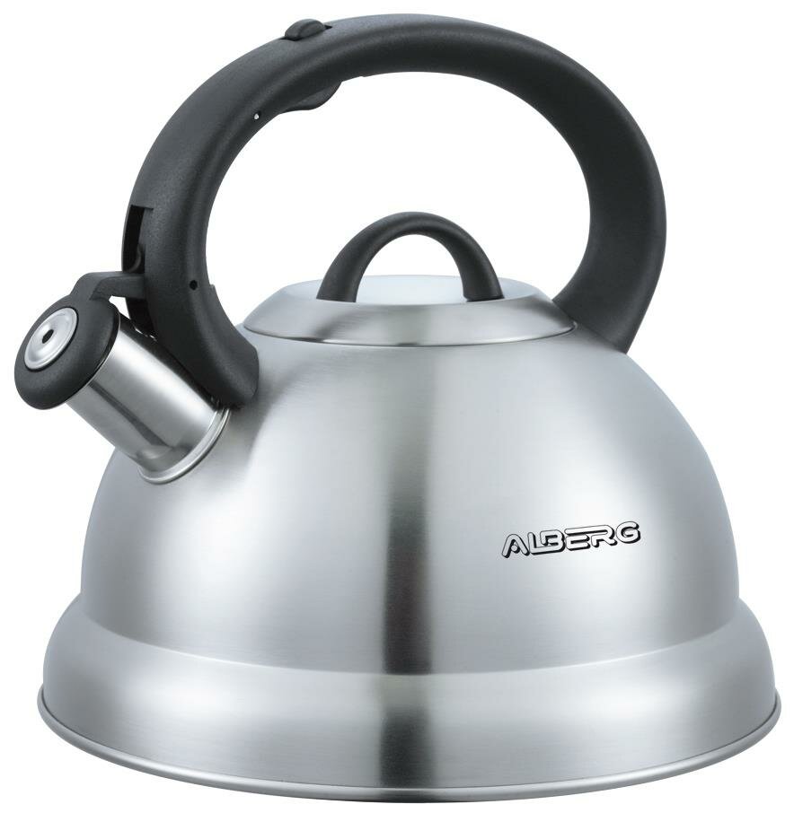 Чайник со свистком ALBERG AL-3045 3л, нержавеющая сталь