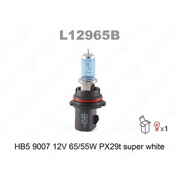 LYNXAUTO L12965B (48031 / 48629 / 486293000) лампа 9007 12v 65 / 55w hb5 px29t super white\
