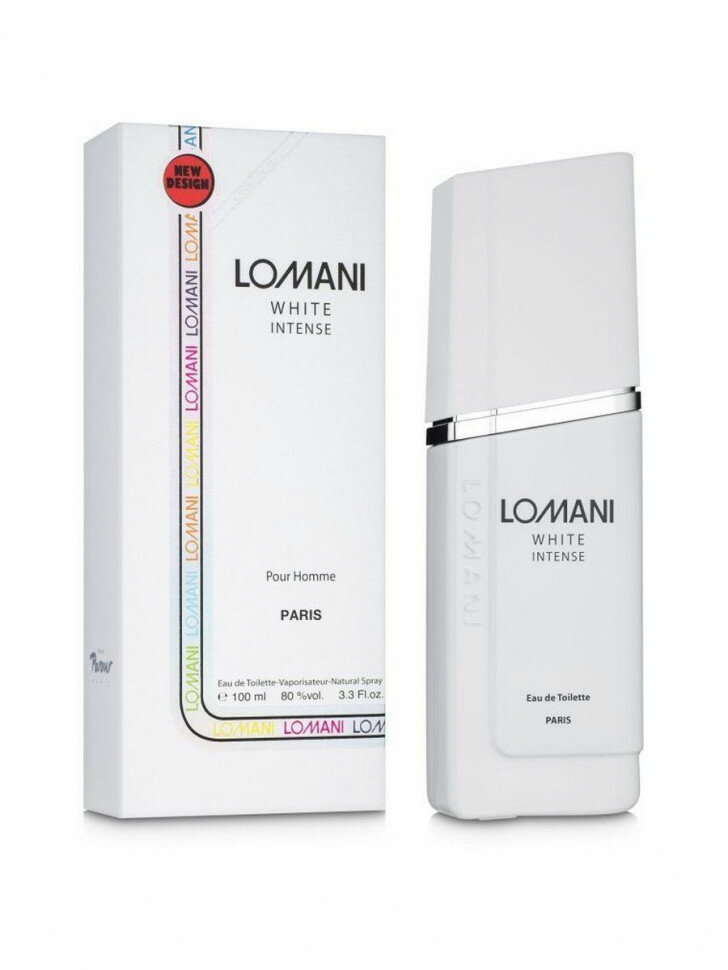 Туалетная вода Lomani "White Intense", мужская, ароматическая, 100мл