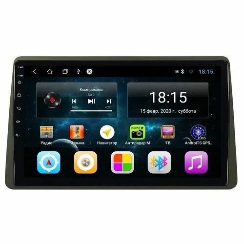 Автомагнитола с рамкой 2 din 10 дюймов для Renault Duster 2 Arkana 2019-2024 / Android 6Gb+128Gb / GPS / Поддержка сим-карты / Камеры 360 гр./ Встроенные кулер охлаждения