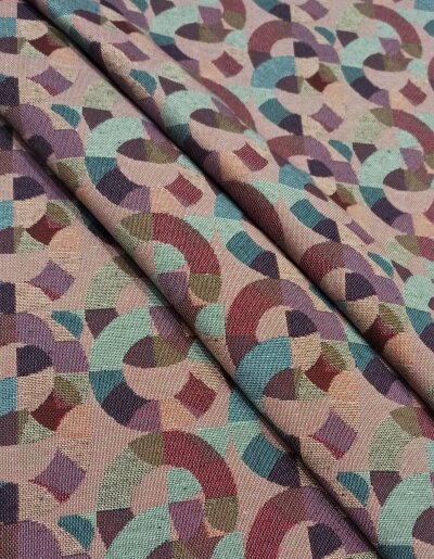 Ткань для штор и мебели, 280*100см, Нью-Берн(1) цвет 6, гобелен с геометрическим узором