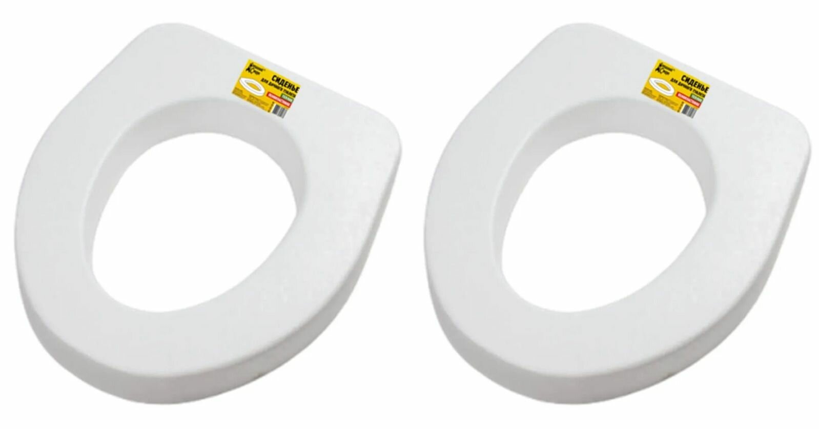 Домашний Сундук Сиденье для дачного туалета пенопластовое, 2 шт