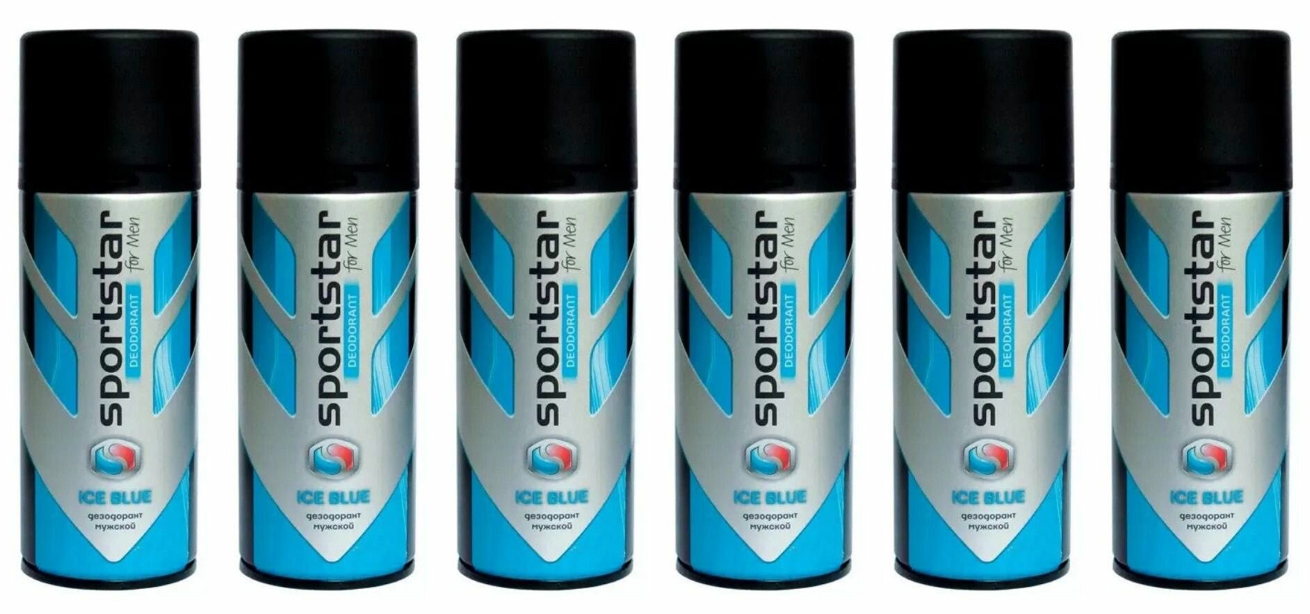 Sportstar Дезодорант мужской Ice Blue, 175 мл, 6 штук