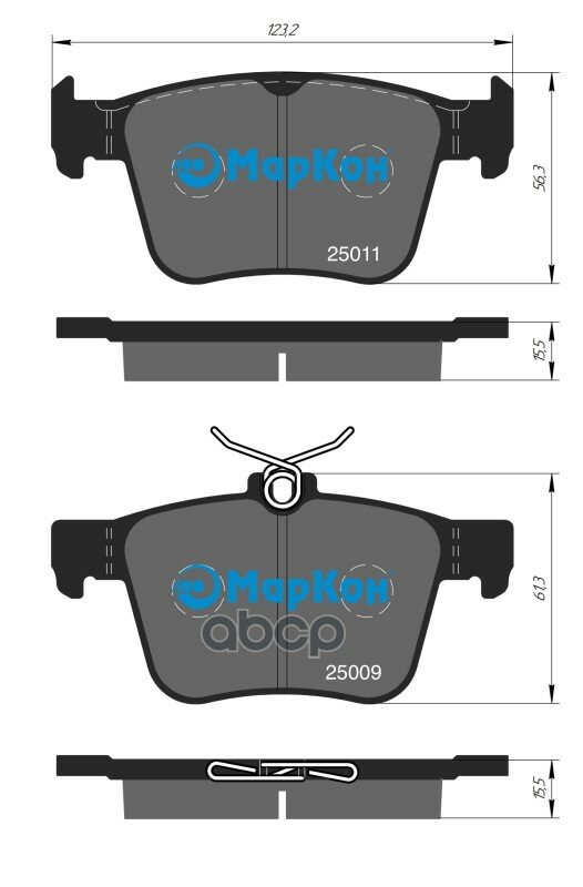 Колодки тормозные МарКон арт. 509800155