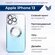 Чехол MejiPhone, для Apple iPhone 13, полиуретан, противоударный, голубой