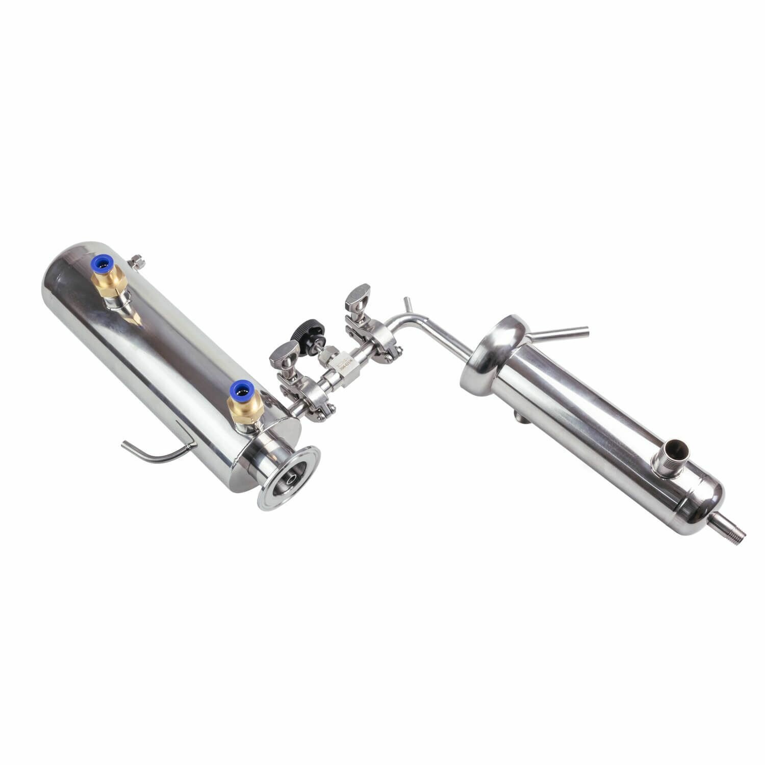 Дефлегматор-димрот 3 дюйма со встроенным узлом отбора, под колонну 2 дюйма, с попугаем доохладителем