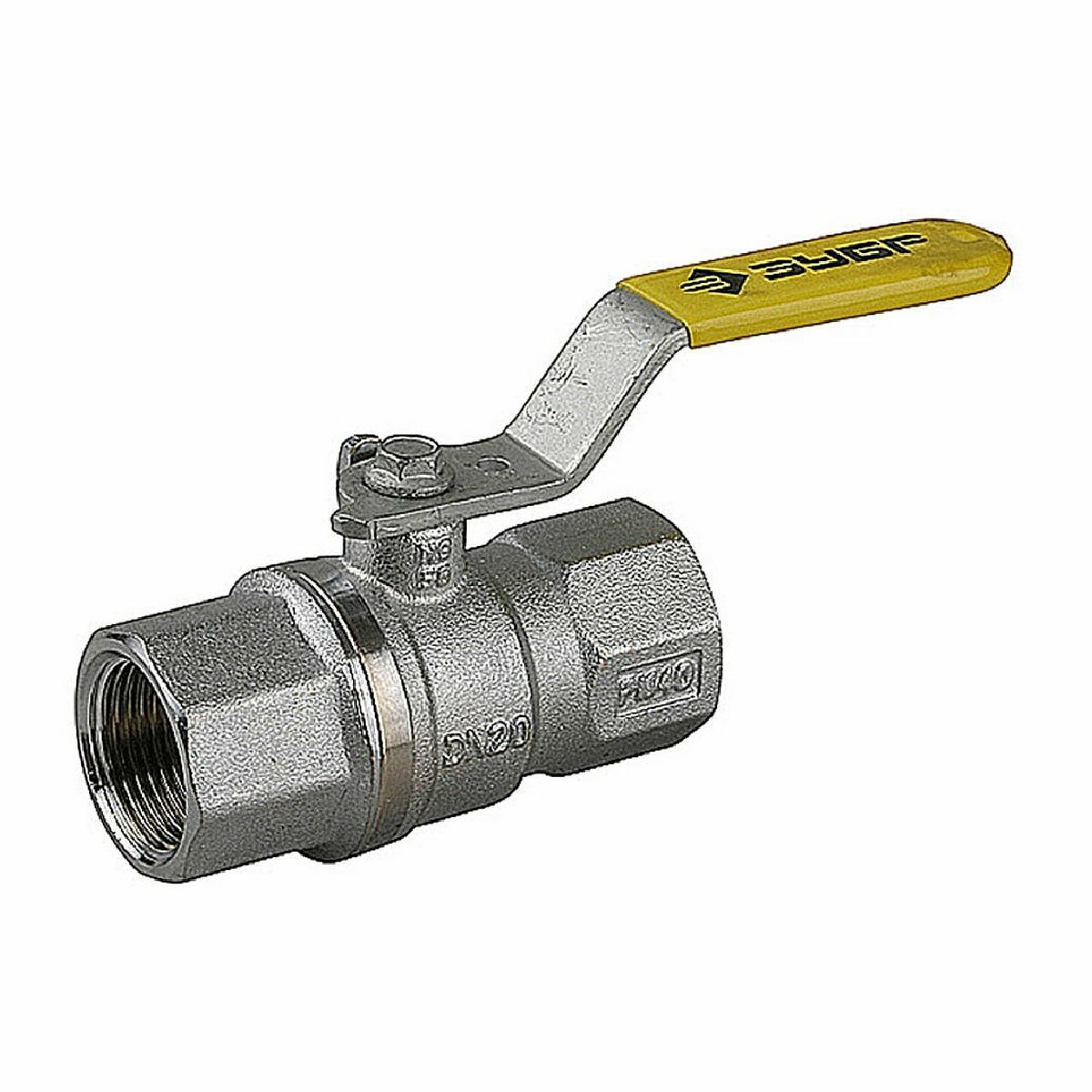 ЗУБР d 1 2 , ручка-рычаг мама-мама , Полнопроходной газовый шаровой кран () (4-51720-C-1 2)