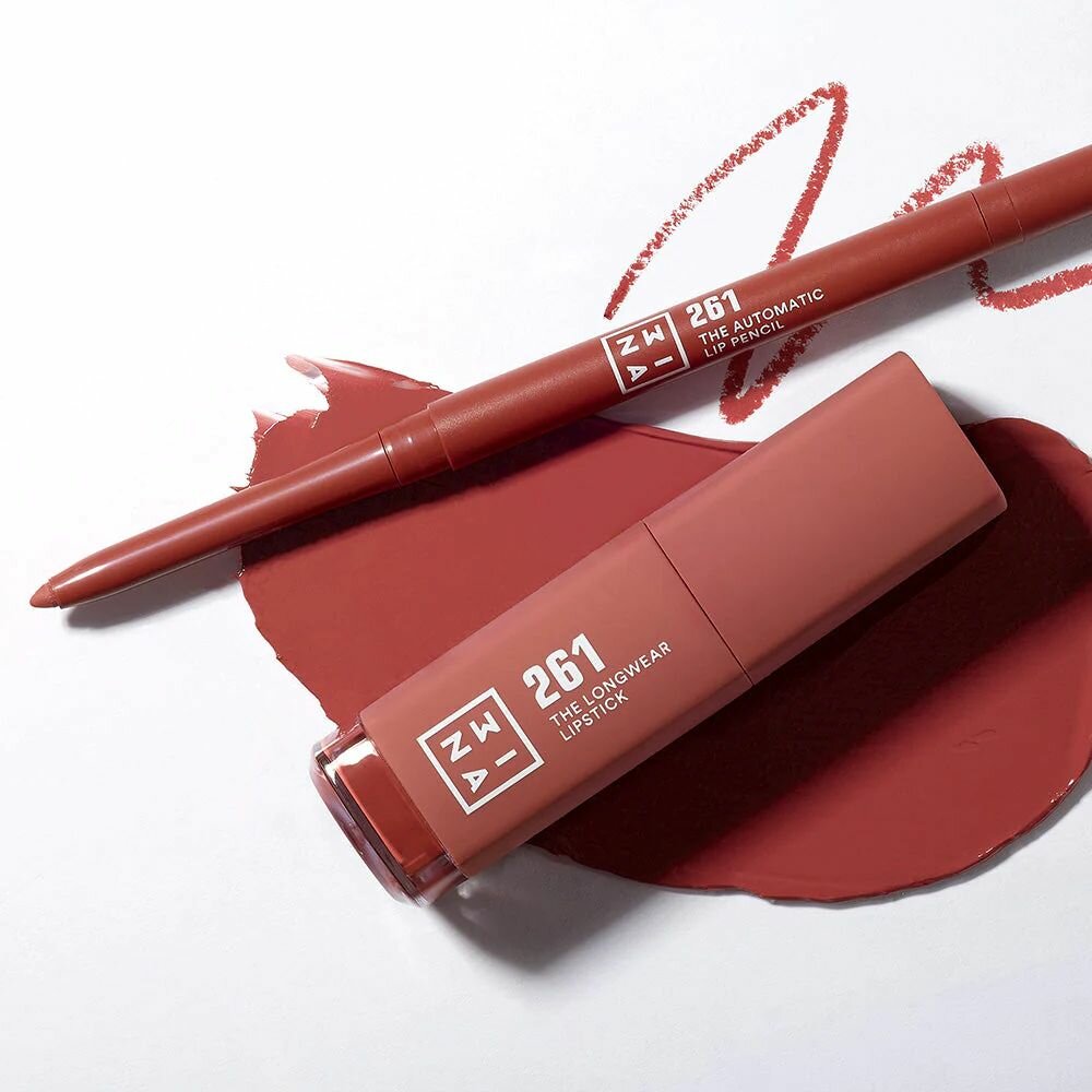 Жидкая Губная Помада MMJYSLIM (Мина, Зина) The Longwear Lipstick, тон - 261 (Нюдовый Розовый)
