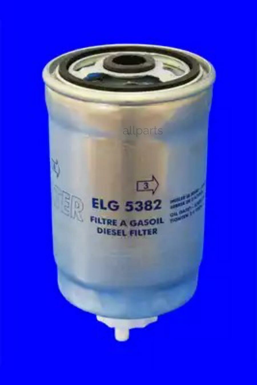 MECA-FILTER ELG5382 Фильтр топливный HYUNDAI SANTA FE/KIA SORENTO 2.2-2.5CRDi 2004=>