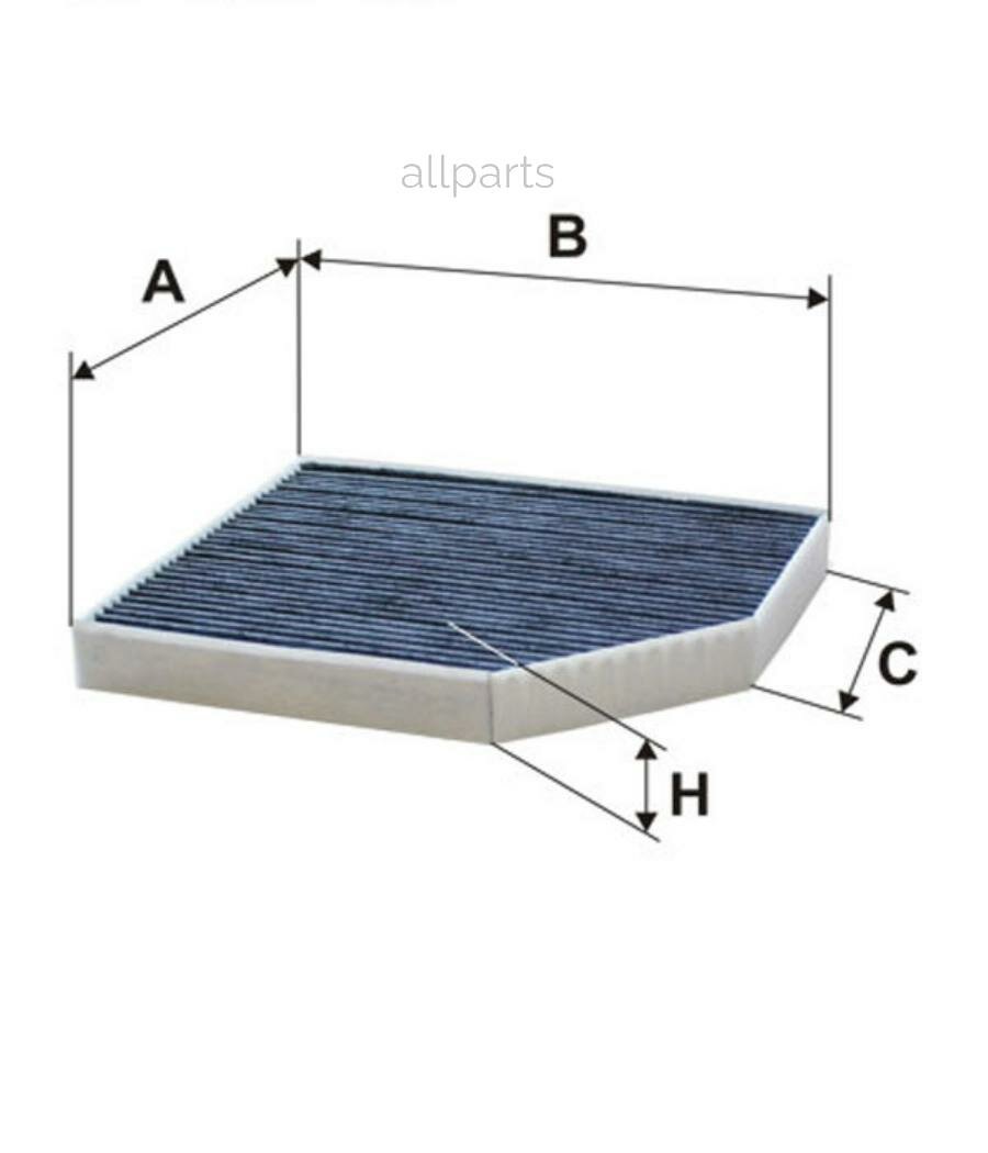 FILTRON K 1278A Фильтр салона AUDI A4 07- угольный