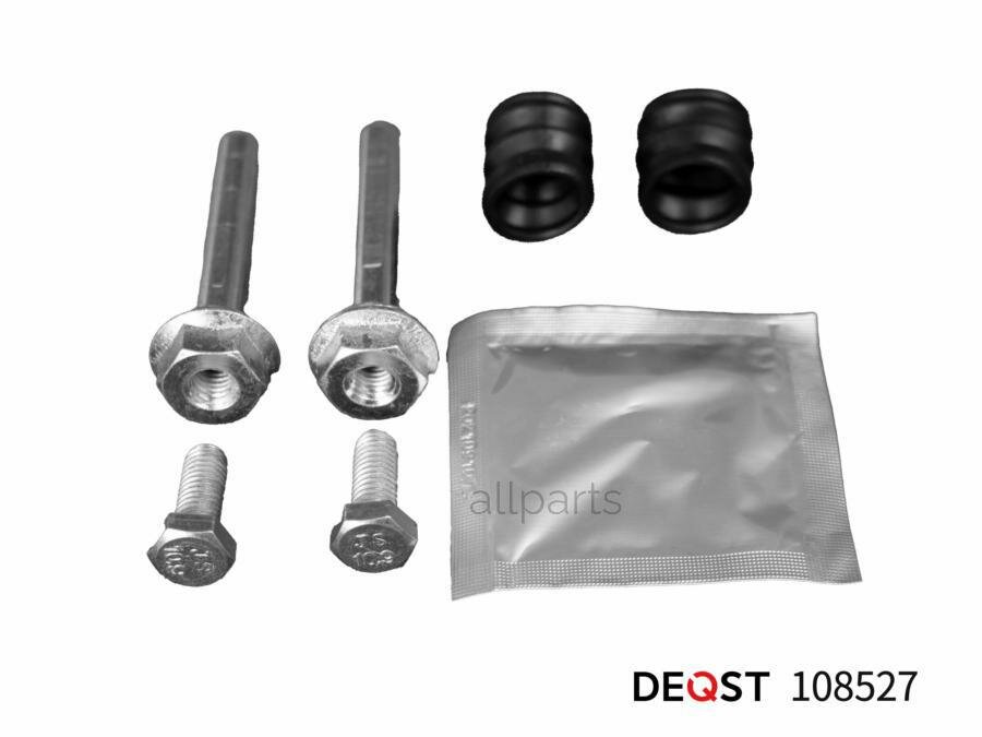 DEQST 108527 Комплект направляющих тормозного суппорта переднего (направляющая O 10 mm суппорт Lucas/Girling). V