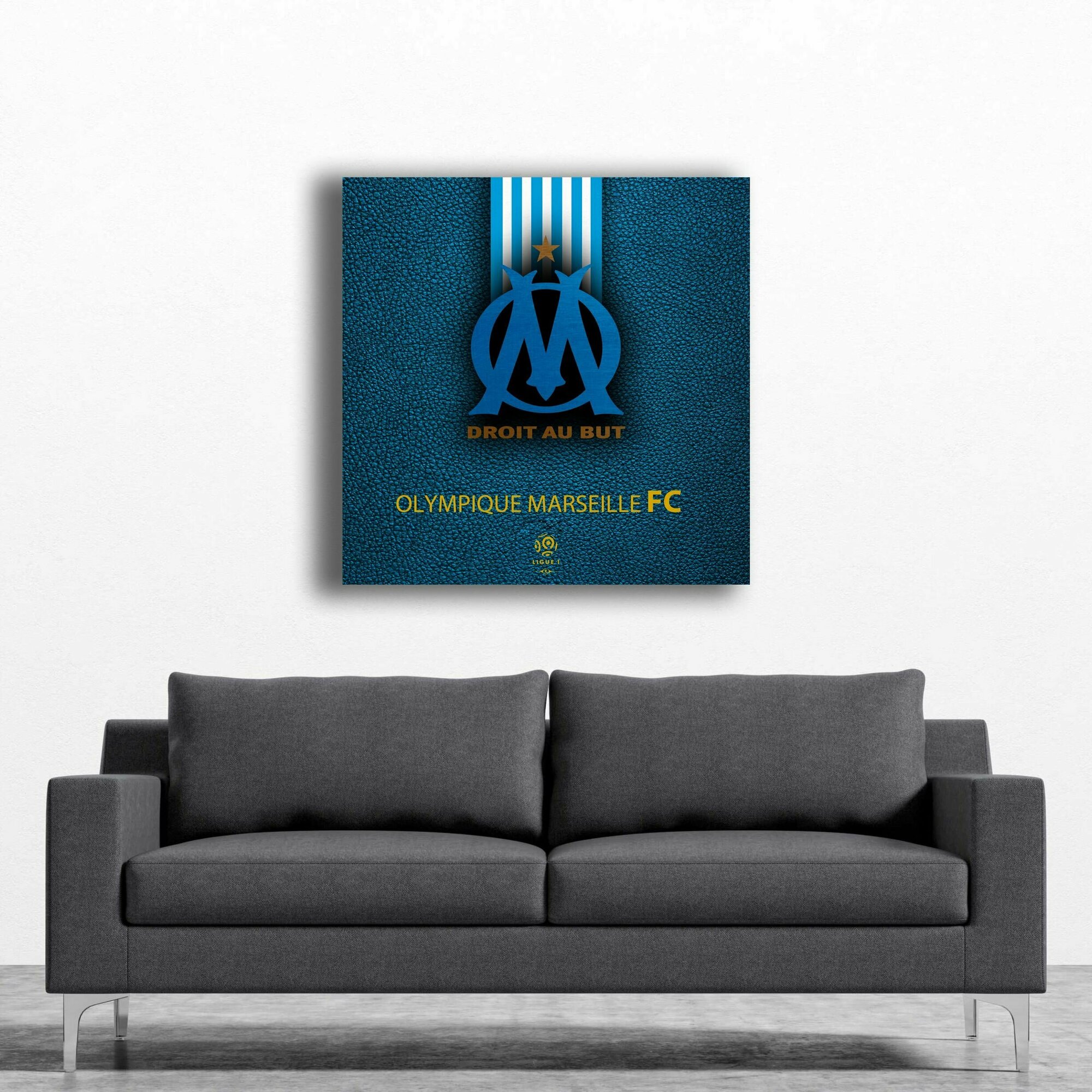 Интерьерная картина на холсте ФК Олимпик Марсель 40*40