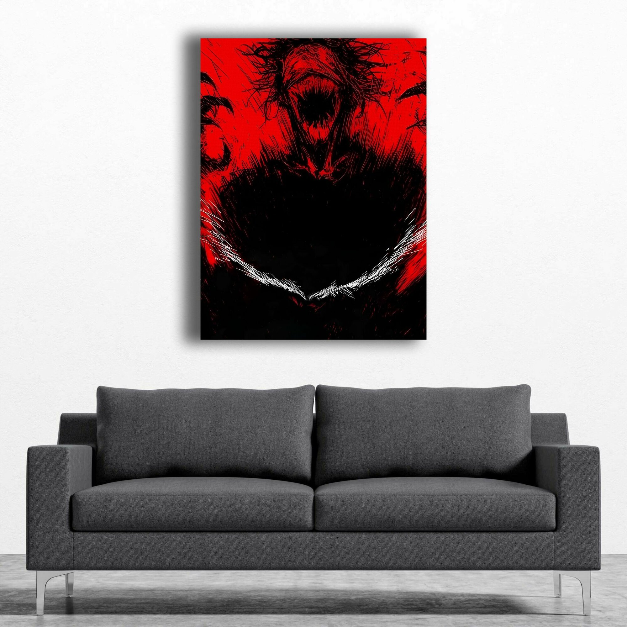 Интерьерная картина на холсте / dead inside / zxc 50*70