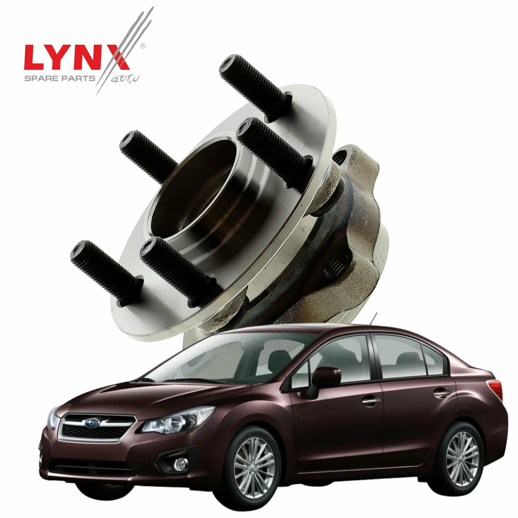 Ступица колеса Subaru Impreza (4) / Субару Импреза 2011 2012 2013 2014 2015 2016 / передняя, 1шт, LYNXauto
