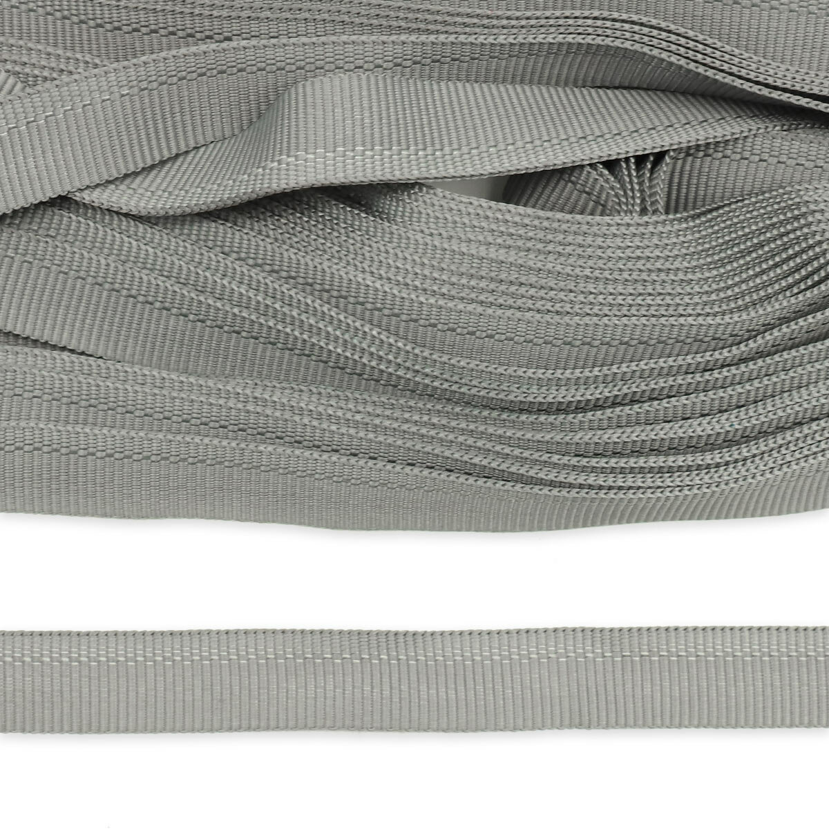 Тесьма брючная "Лента", С79, 6 г/м, полиэстер, 1,5 см*25 м (012 серый)