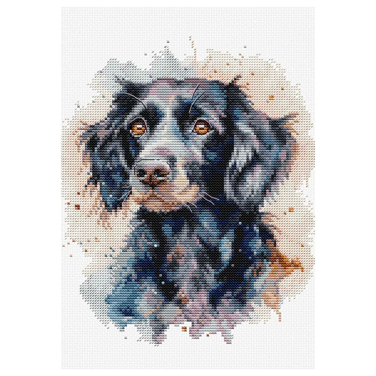 Набор для вышивания крестиком 'Бордер Колли', 17*20 см, Luca-S