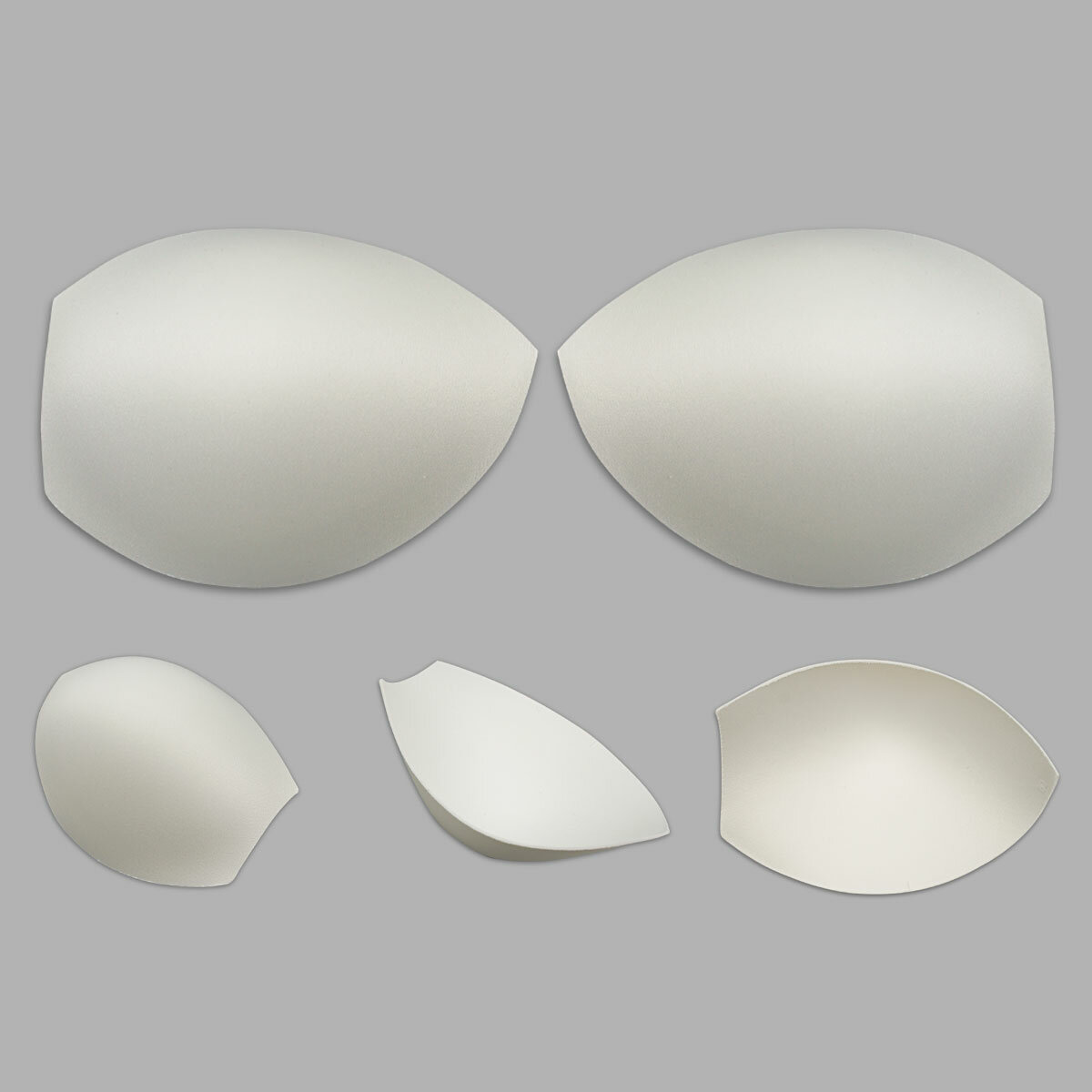 Чашечки для бюстгальтера с 'острым' уступом, с равномерным наполнением, CN-51, размер 70 (приглушенный белый), 1 пара