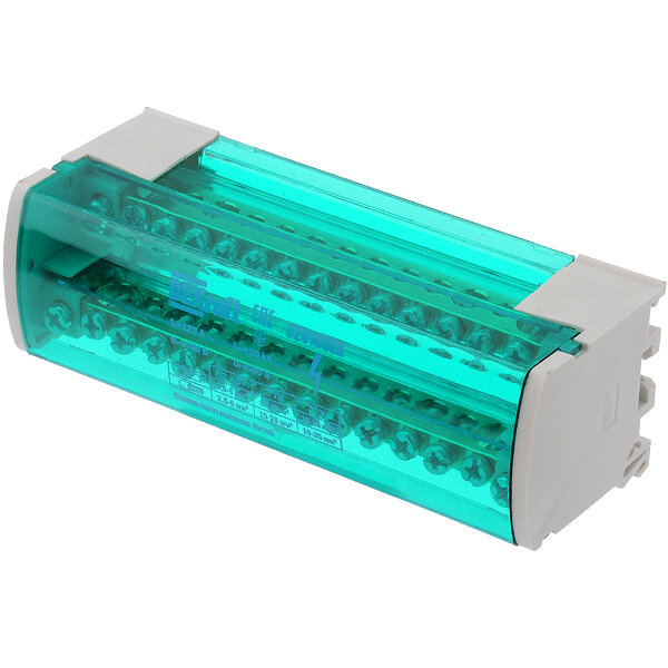 Блок шин ШН103-2-15-125 32016DEK 2 полюса 125А 2 шины по 15 присоединений DEKraft