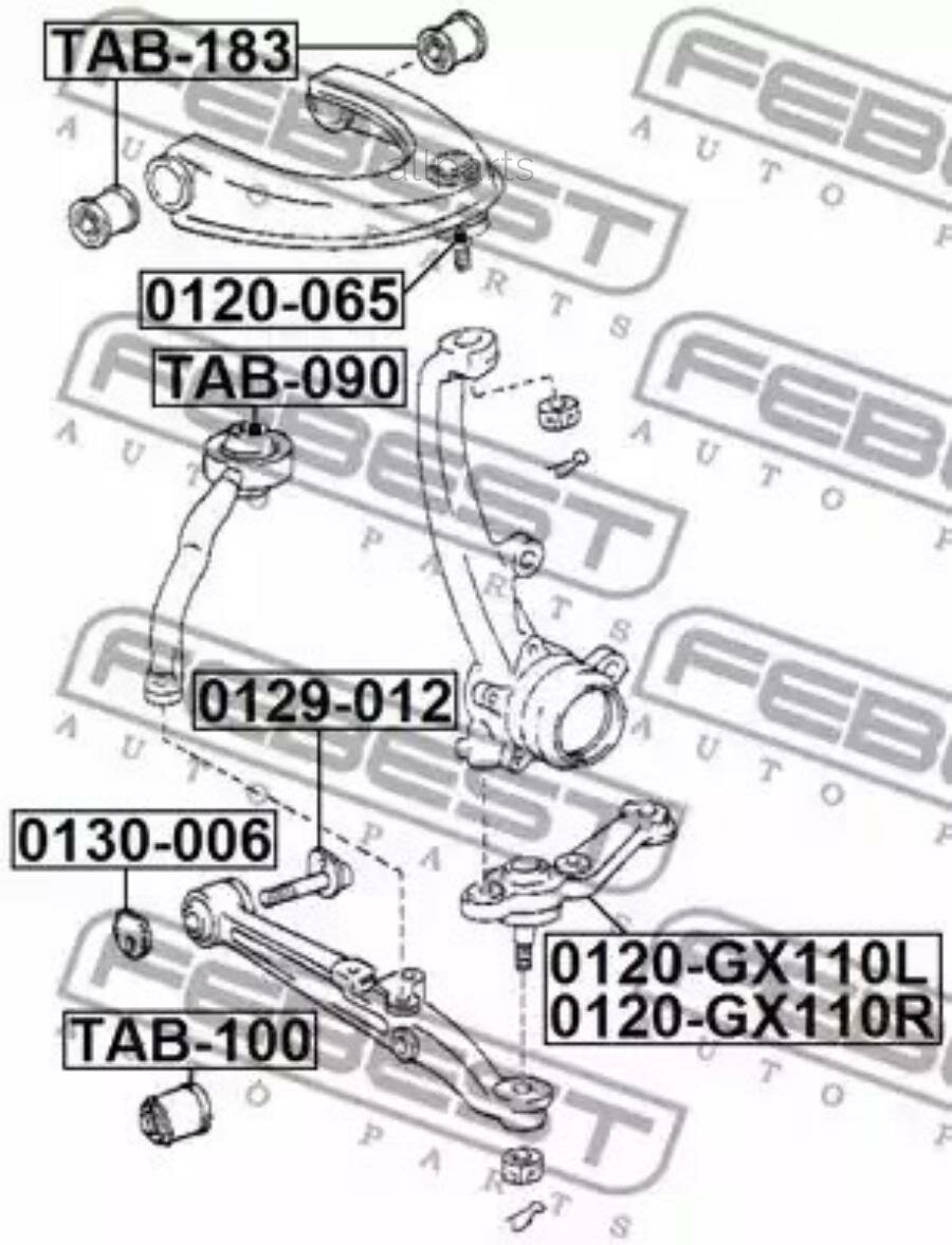 FEBEST 0129-012 Болт с эксцентриком