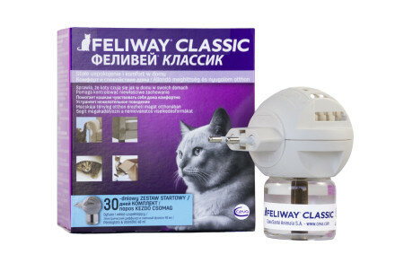 Модулятор поведения для кошек и котят феромон Ceva Feliway Classic (Феливей), диффузор+флакон 48 мл — фото 1