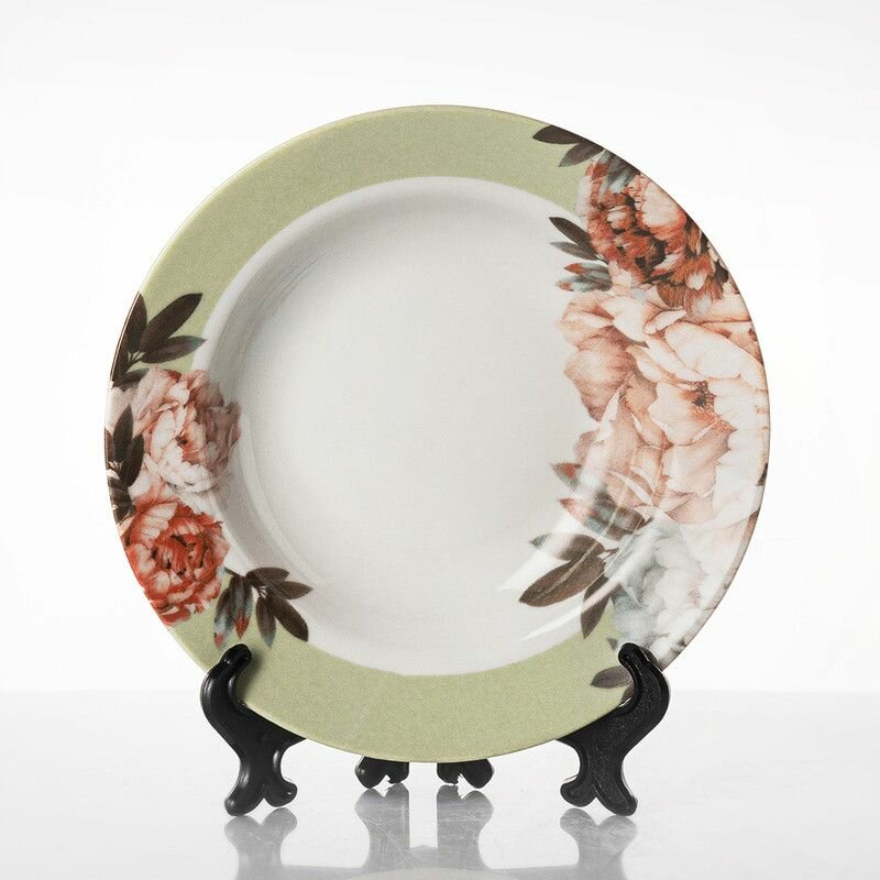 Тарелка фарофровая глубокая 200мм."Утро Валенсии"ф. Идиллия, Добрушский фарфоровый завод