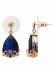 Серьги Lotus Jewelry, шпинель, размер 13 мм, синий