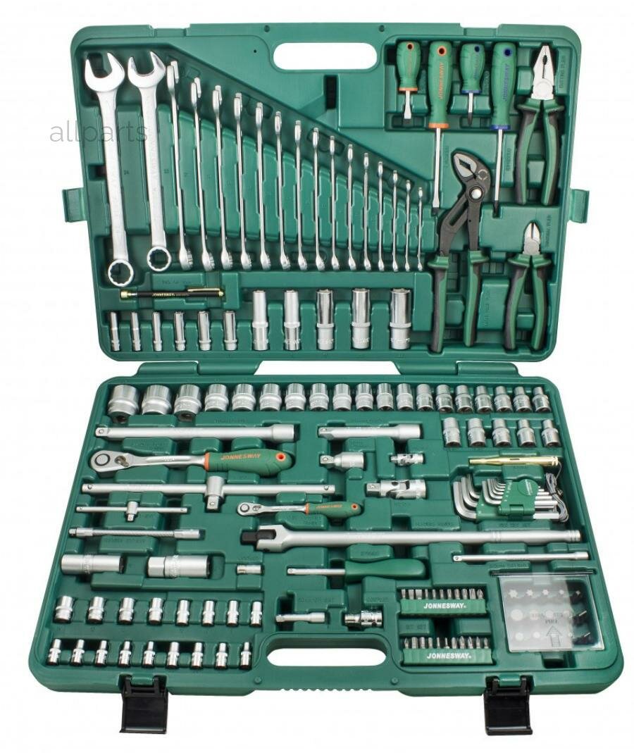 JONNESWAY S04H524142S Набор инструмента универсальный 1/4", 1/2"DR, 142 предмета