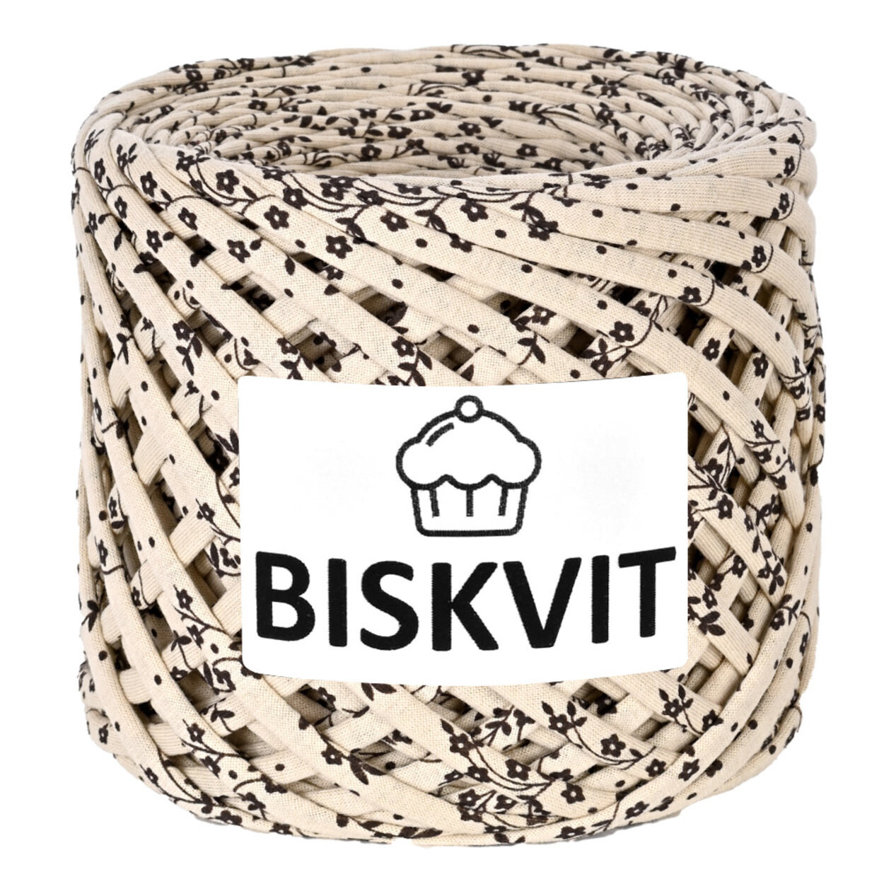 Пряжа Бисквит, Biskvit трикотажная, 330г, 100м, 100%хлопок, Тирамису (2738) 1 шт