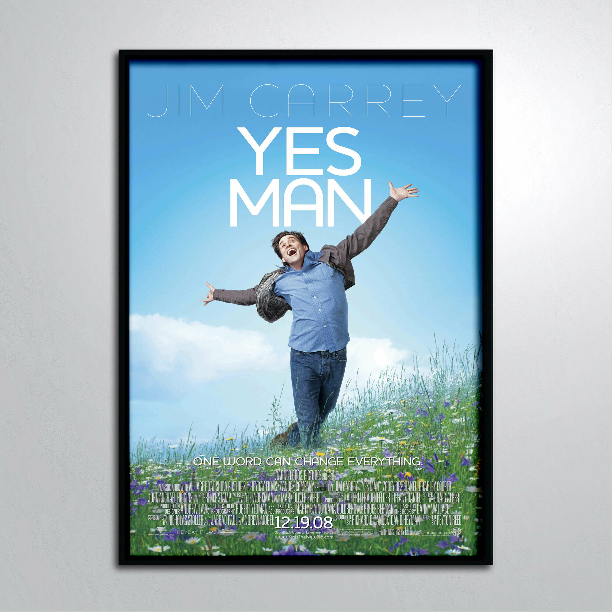 Постер без рамы/Всегда говори ДА Джим Керри Yes Man