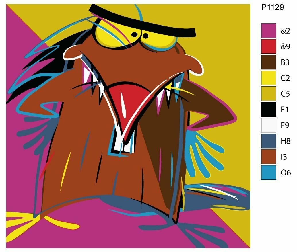 Детская картина по номерам P1129 "Мультфильм Крутые бобры. Даг" 30x30