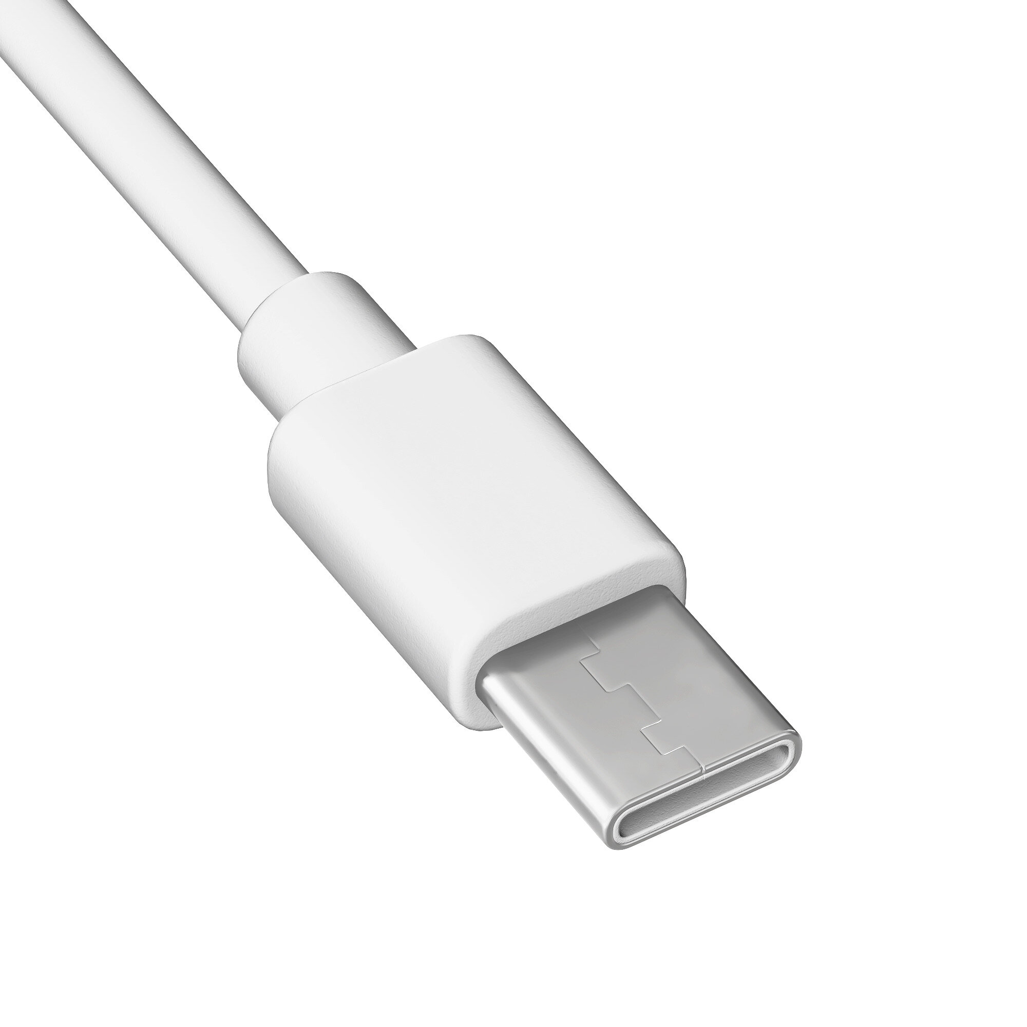 Кабель GSMIN USB - Type-C 0.3м (Белый) — фото 1