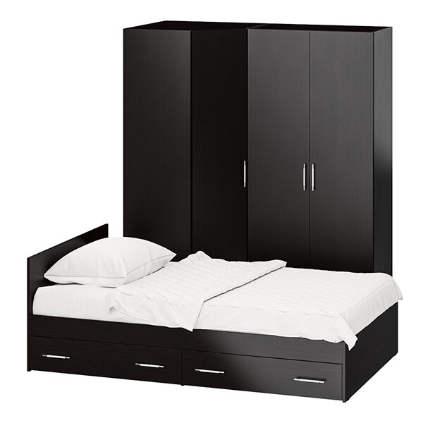 Спальня Стандарт 2-1200Я, цвет венге